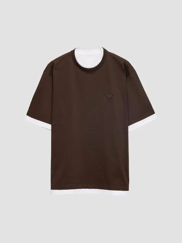 Prada Cotton T-shirt - Brown