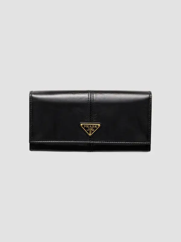 Prada Leather Wallet - Black