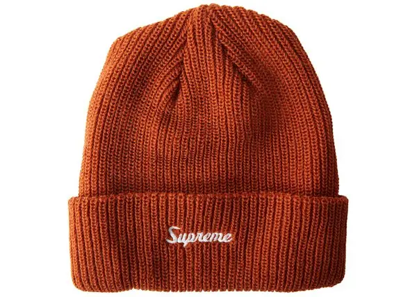 Supreme Loose Gauge Beanie - Rust
