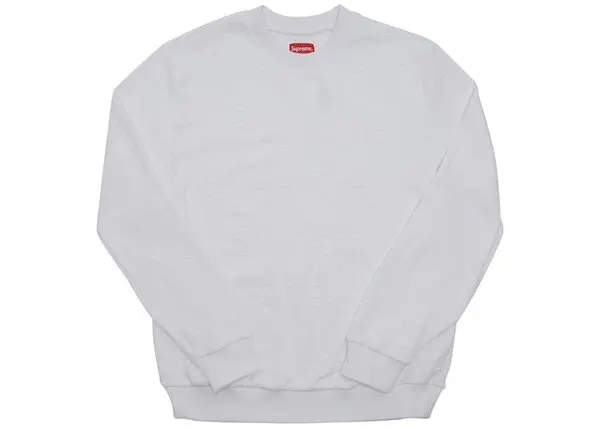 Supreme Jacquard Logo Crewneck Sweatshirt