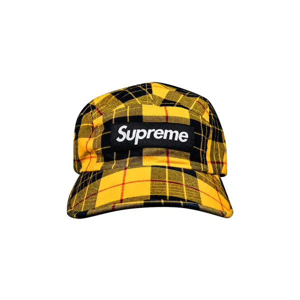 Supreme Washed Chino Twill Camp Cap - Yellow