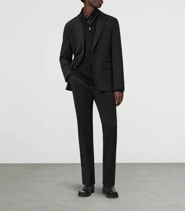 ALLSAINTS Kilburn Quarter-zip Sweater - Black