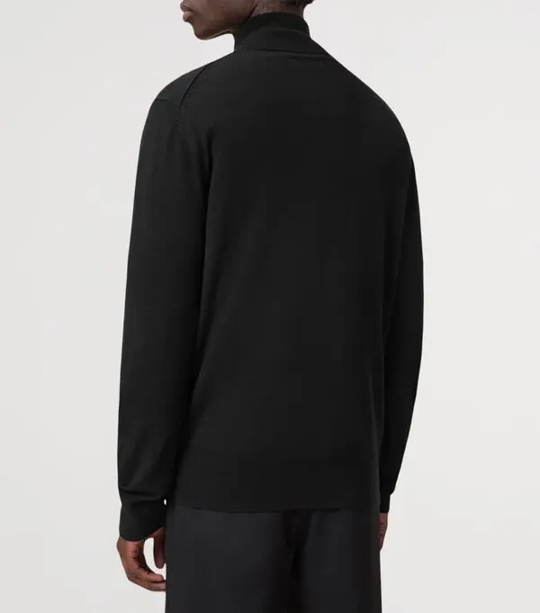 ALLSAINTS Kilburn Quarter-zip Sweater - Black