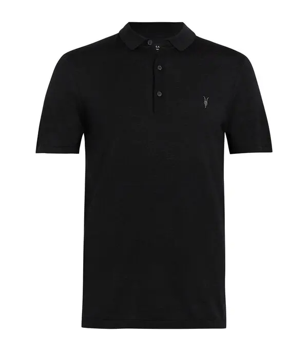 ALLSAINTS Merino Wool Mode Polo Shirt
