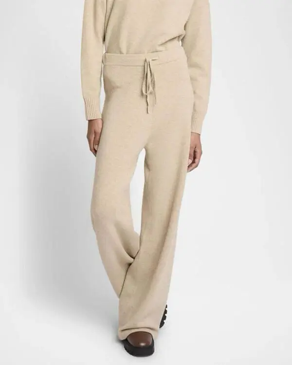 YVES SALOMON Wool Drawstring Pants