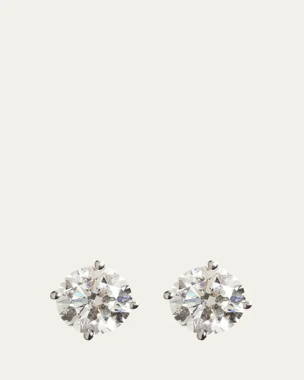 KENDALL ROW 14k 3.0 Total Carat Weight Diamond Stud Earrings - White Gold