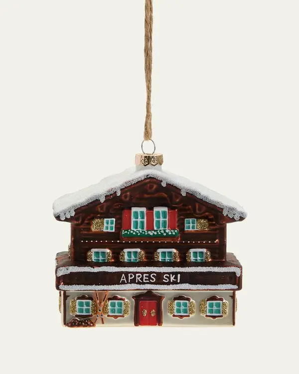 CODY FOSTER & CO Ski Chalet Christmas Ornat