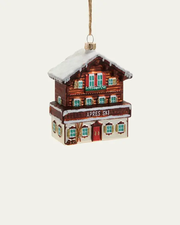 CODY FOSTER & CO Ski Chalet Christmas Ornat