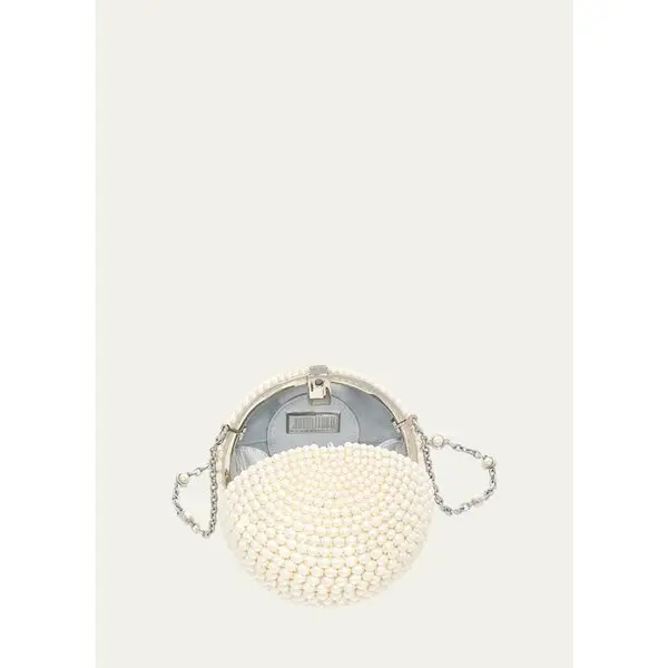 Judith Leiber Sphere Pearly Minaudiere