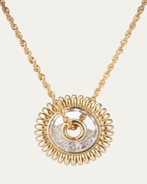 Moritz Glik 18k Yellow Sapphire, And Diamond Kaleidoscope Shaker Necklace - Gold