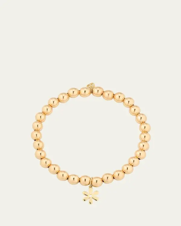 SYDNEY EVAN 14k Yellow Daisy Diamond Charm - Gold