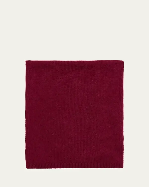 THE ELDER STATESMAN Jersey Cashmere Scarf - Merlot