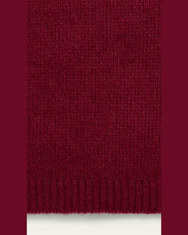 THE ELDER STATESMAN Jersey Cashmere Scarf - Merlot