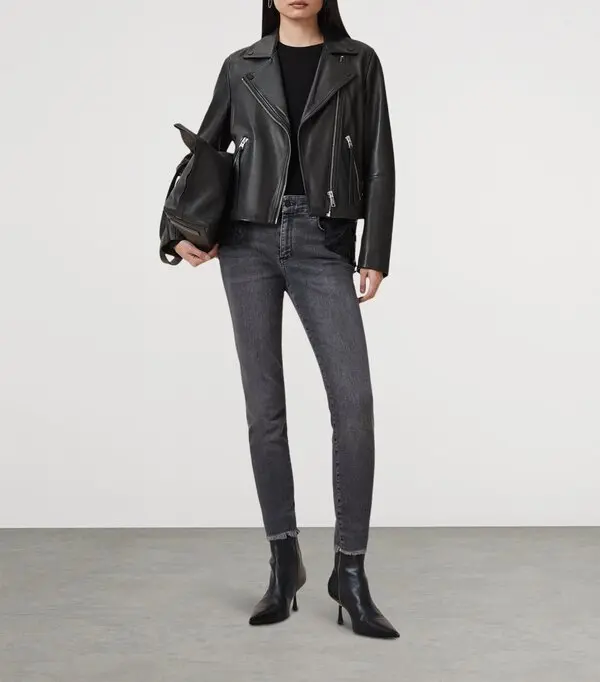 ALLSAINTS Leather Dalby Biker Jacket