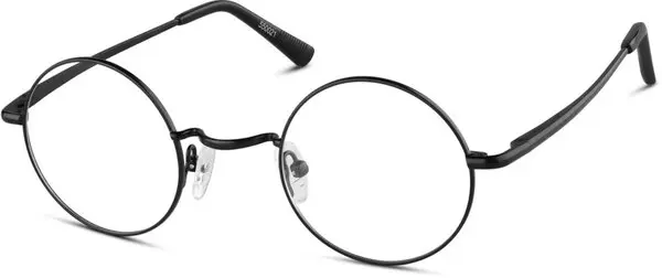 Zenni Full Rim Harry Potter Round Frame Eyeglasses - Black