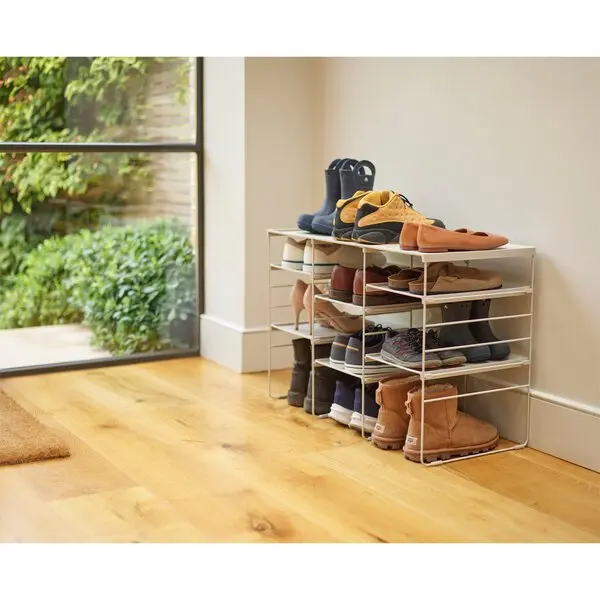 JOSEPH JOSEPH Level Plus Adjustable Shoe Rack, Stores 12 Pairs