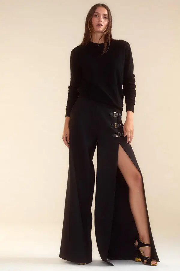 Cynthia Rowley Keir Kilt Wide Leg Pant