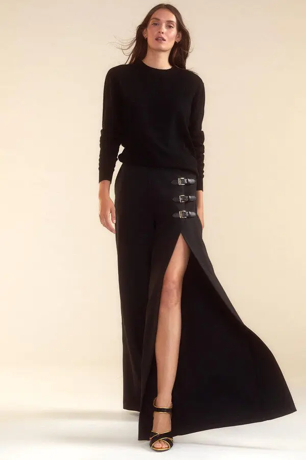 Cynthia Rowley Keir Kilt Wide Leg Pant