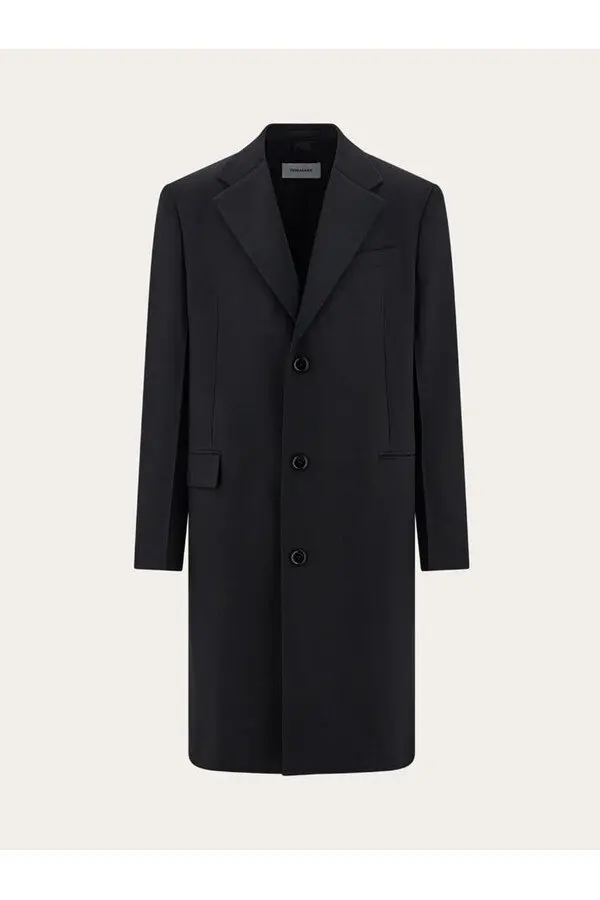 FERRAGAMO Single-breasted Wool-mohair Coat