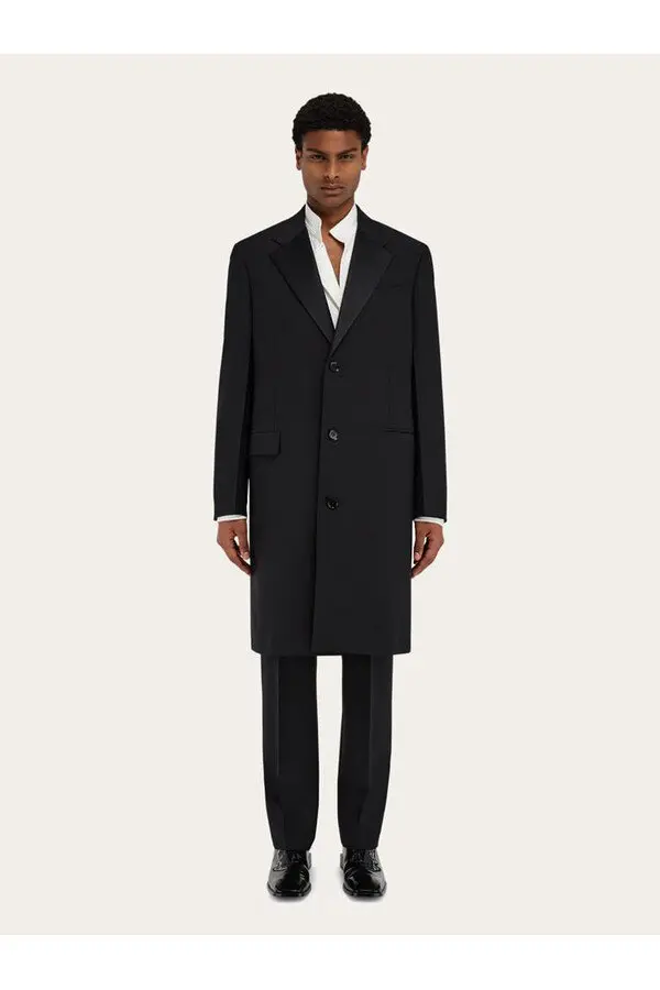 FERRAGAMO Single-breasted Wool-mohair Coat