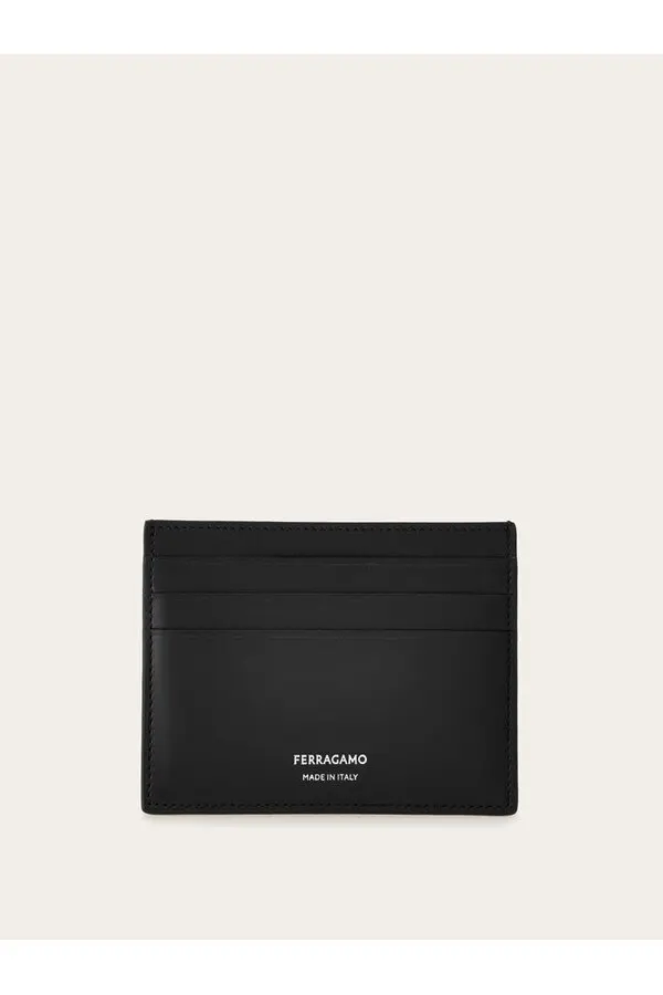 FERRAGAMO Credit Card Holder - Black