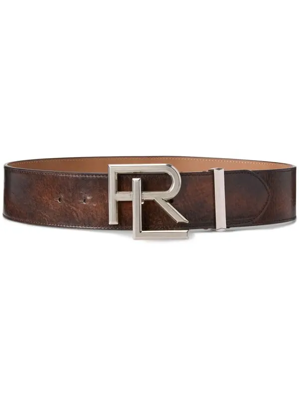 Ralph Lauren Logo-buckle Leather Belt - Brown