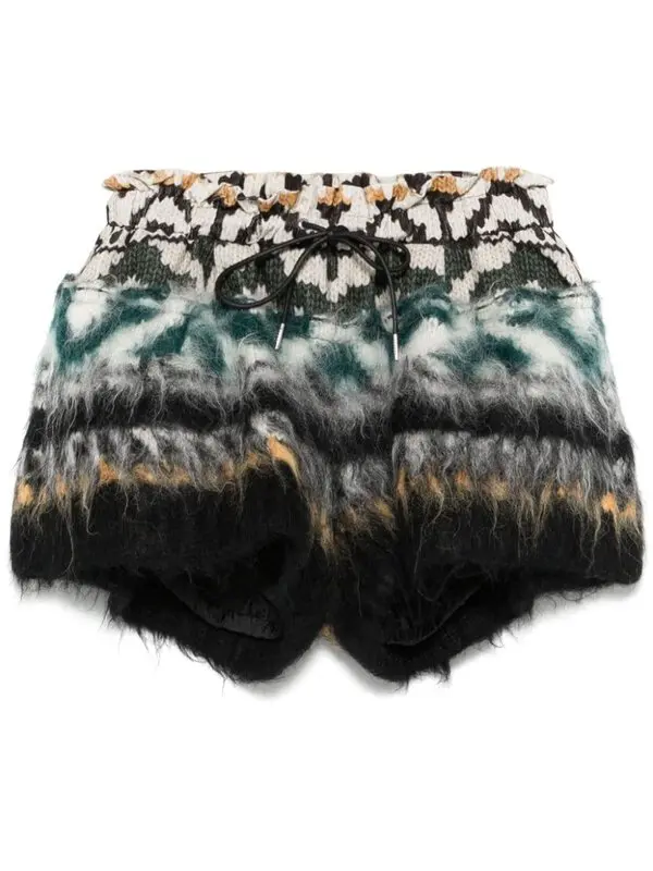 Sacai Pattern-jacquard Thigh-length Shorts