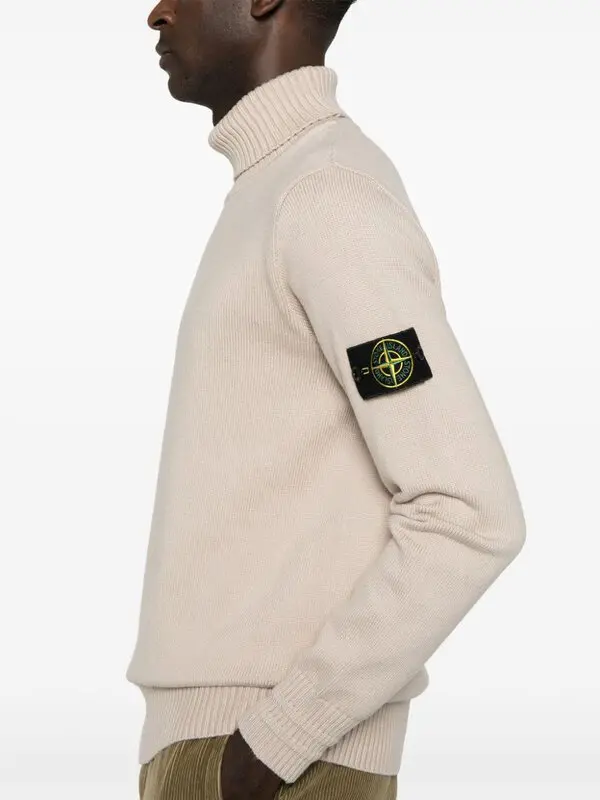 Stone Island Compass Badge Sweater - Neutrals