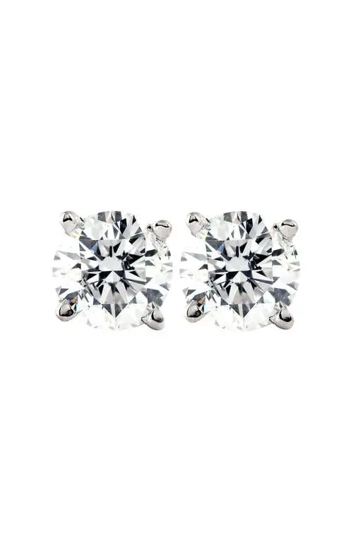 BLISS DIAMOND 1 Ct T.w. Diamond 14k Gold Stud Earrings - 14k White Gold