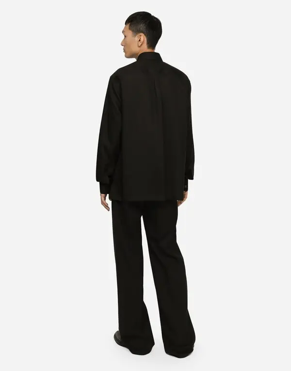 Dolce & Gabbana Back Linen Embroidered Shirt