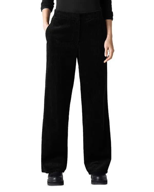 Eileen Fisher Cotton Corduroy Wide Leg Pants
