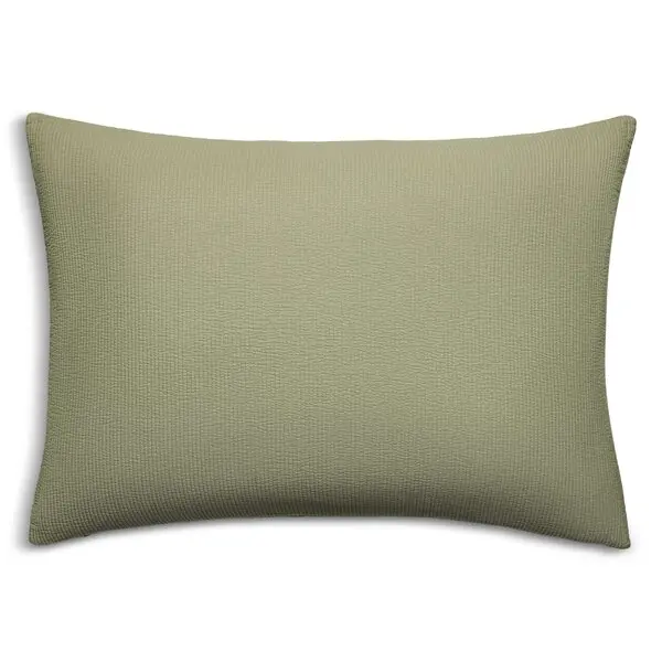 BROOKLINEN Ribbed Matelasse Standard Sham, Set Of 2 - Fresh Moss
