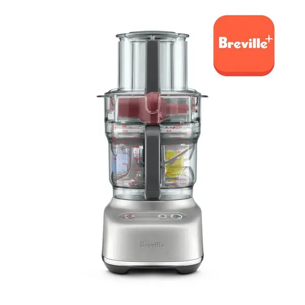 BREVILLE Paradice 9 Cup Food Processor, Brushed Stainless Steel