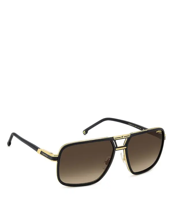 Carrera Eyewear 61mm Rectangle Full Rim Sunglasses - Black