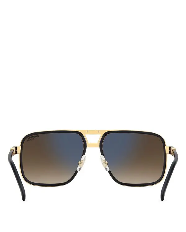 Carrera Eyewear 61mm Rectangle Full Rim Sunglasses - Black