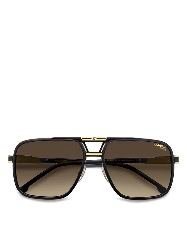Carrera Eyewear 61mm Rectangle Full Rim Sunglasses - Black