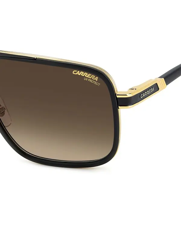 Carrera Eyewear 61mm Rectangle Full Rim Sunglasses - Black