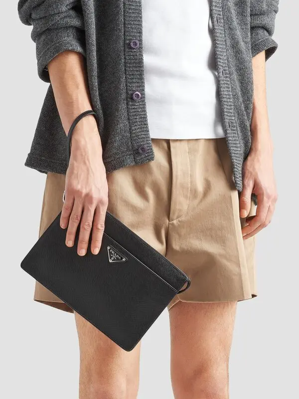 Prada Saffiano Leather Pouch
