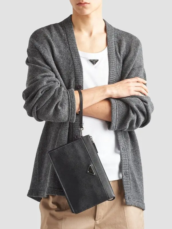 Prada Saffiano Leather Pouch