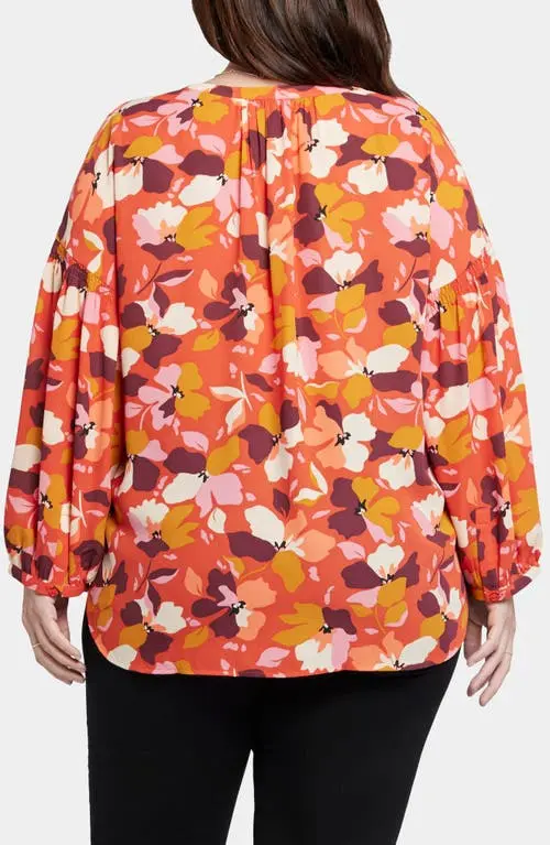 NYDJ Paulina Peasant Blouse - Gingervale