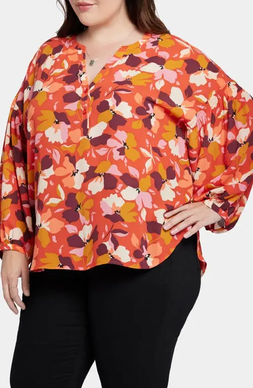NYDJ Paulina Peasant Blouse - Gingervale