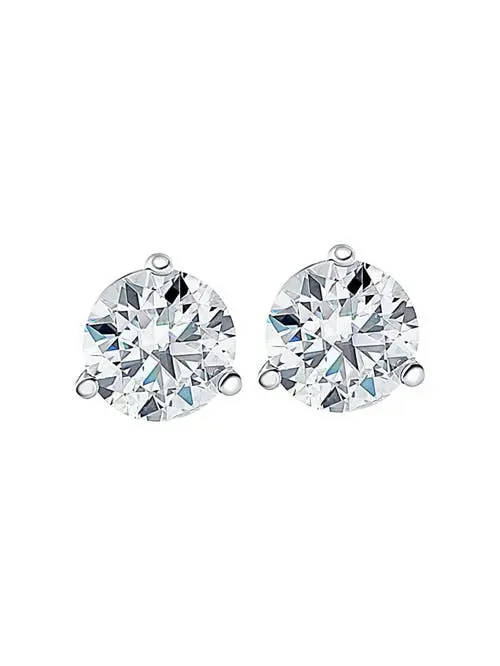 BLISS DIAMOND 1/2ct Martini Lab Grown Diamond Stud Earrings - 14k White Gold