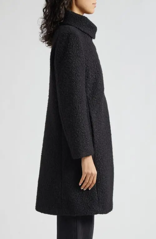 Emporio Armani Asymmetric Bouclé Coat