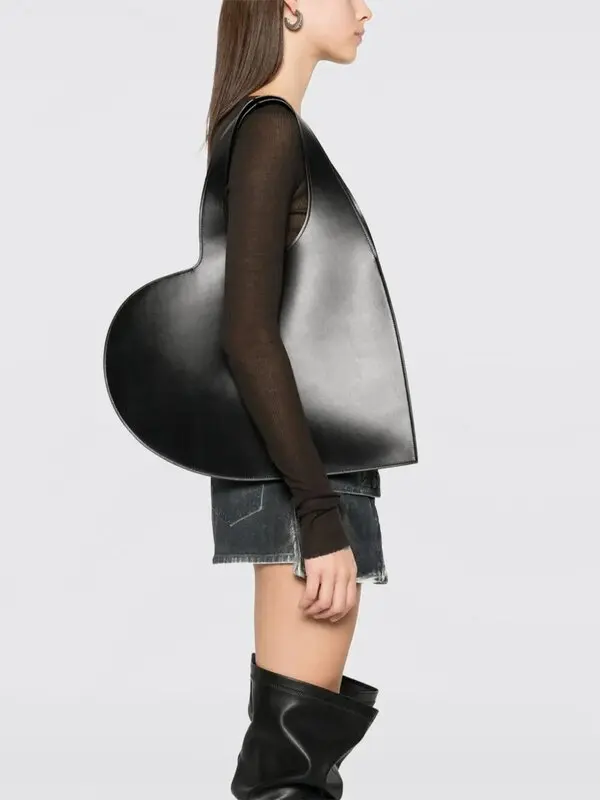 Coperni Heart Shaped Shoulder Bag - Black