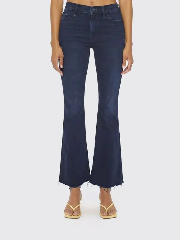 MOTHER Flared Jeans With Raw Edge Hem