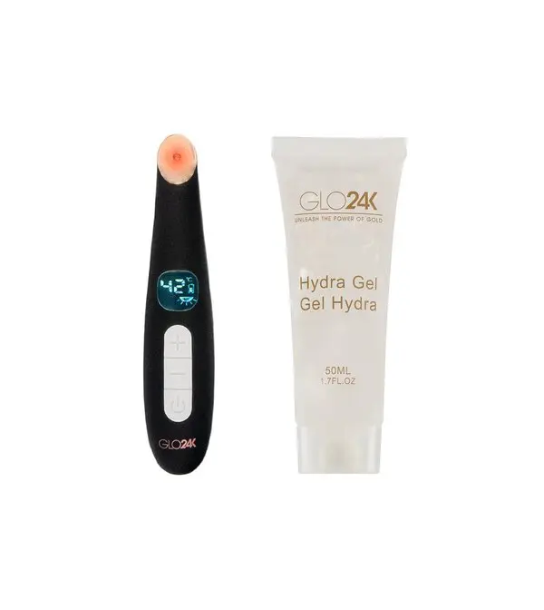GLO24K Triple Action Eye Care Therapy Wand +conductive Hydra Gel - No Color