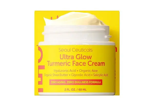 SEOUL CEUTICALS Korean Skin Care Ultra Glow Turmeric Face Cream K Beauty Skincare - No Color