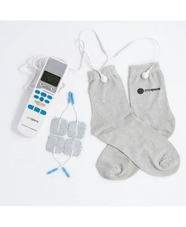 PROSPERA Electronic Pulse Massager With Socks - Black