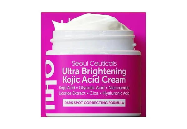 SEOUL CEUTICALS Korean Skincare Ultra Brightening Kojic Acid Cream K Beauty Skincare - No Color