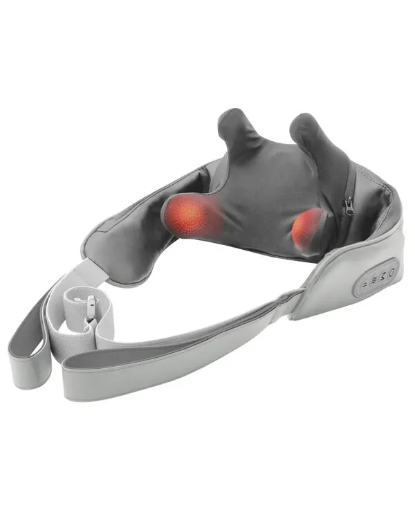 HOMEDICS Hands Free Kneading Neck Shoulder Massager With Heat - Gray